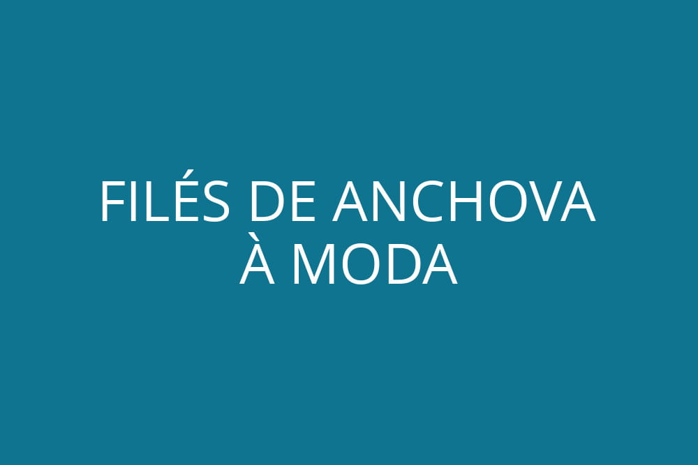 Receita de Filés de Anchova à Moda - Click Receita